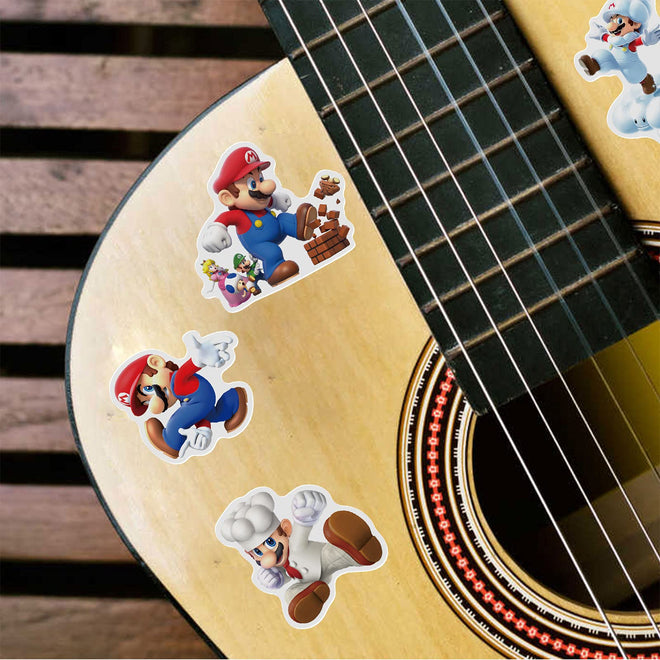 Paquete de 50 Stickers de Mario Bros – Funky